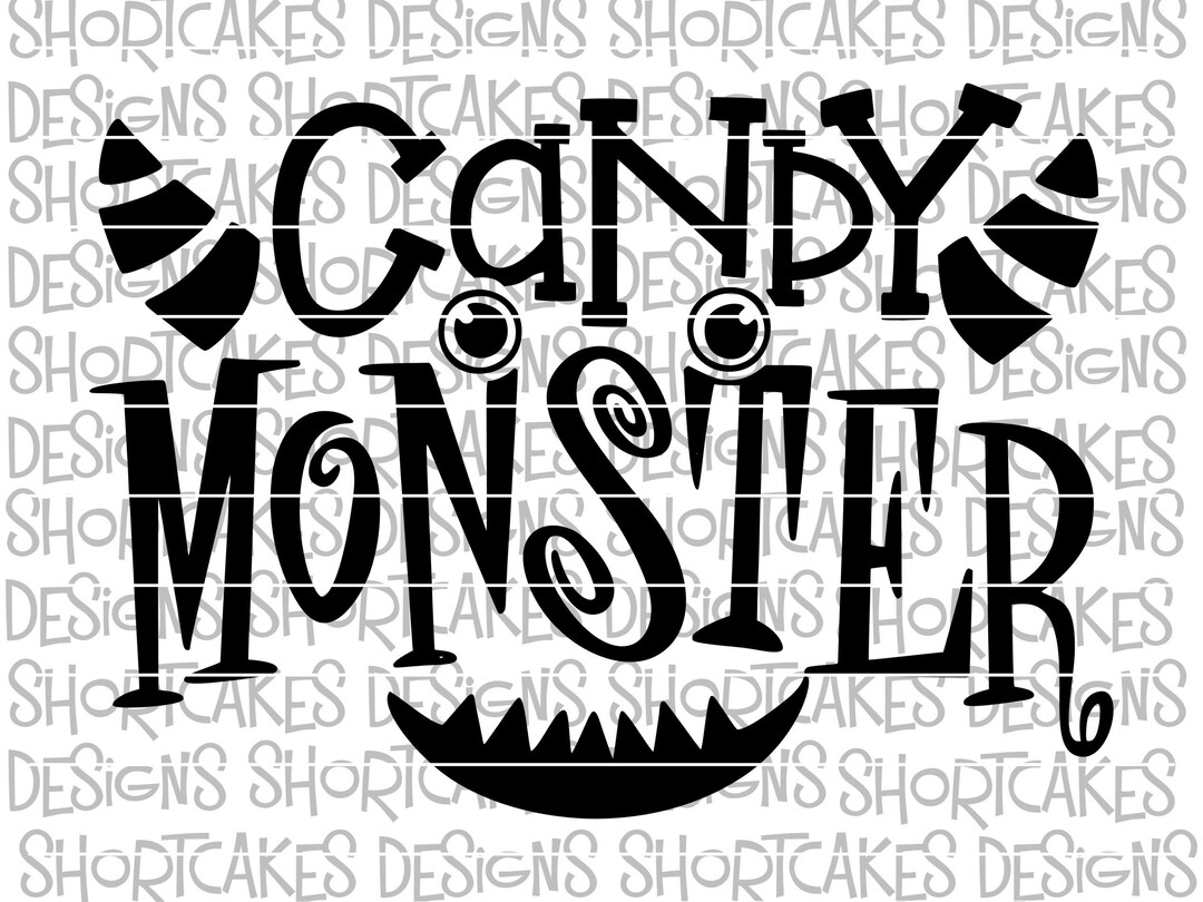 Candy Monster Halloween Digital File Instant Download Svg/png/jpeg/dxf ...