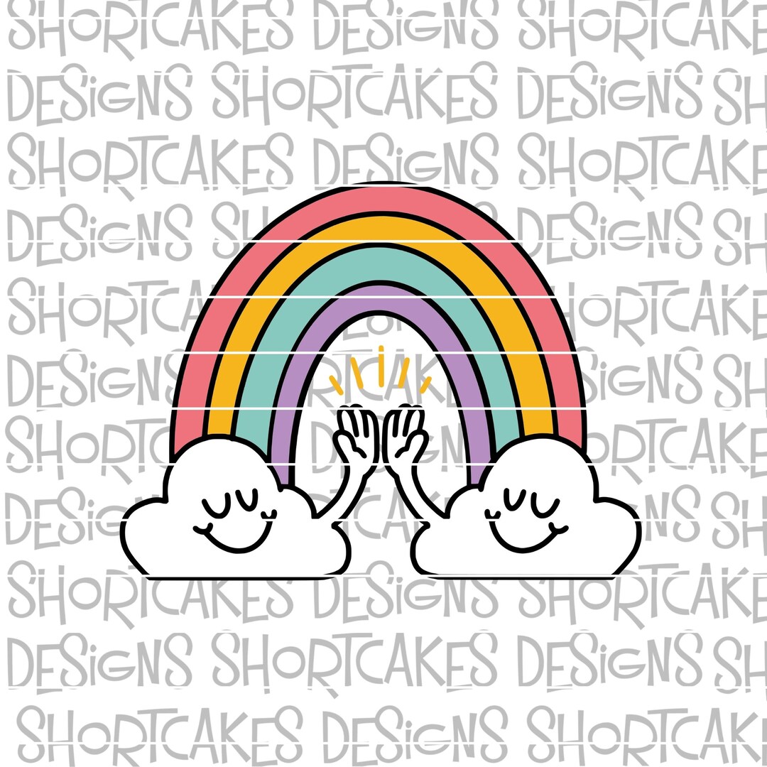 Rainbow High Five Digital Download Svg/png/jpeg/dxf - Etsy Canada