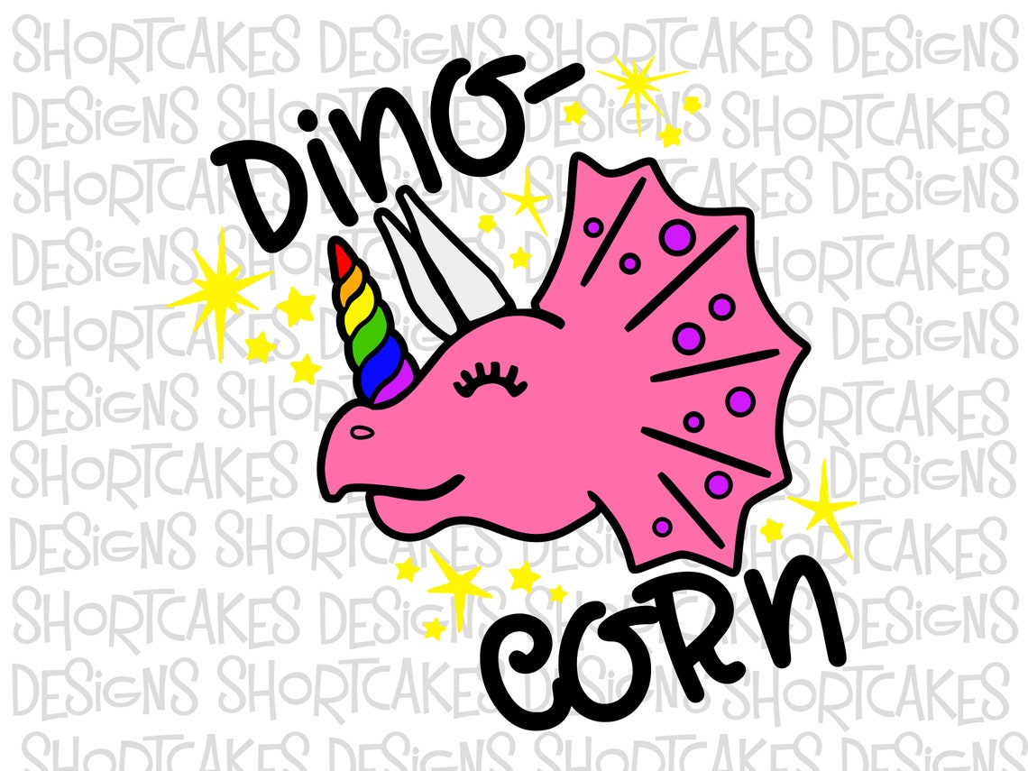 Dinocorn Dinosaur Unicorn Triceratops Digital Download - Etsy