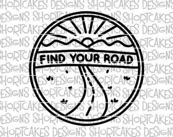 Find Your Road SVG, PNG Digital Download - Etsy