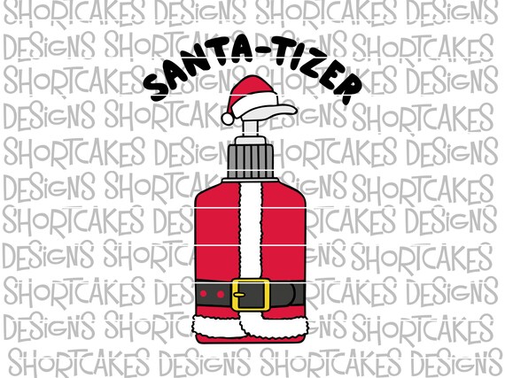 Santa-tizer Sanitizer Santa Christmas Digital Download - Etsy