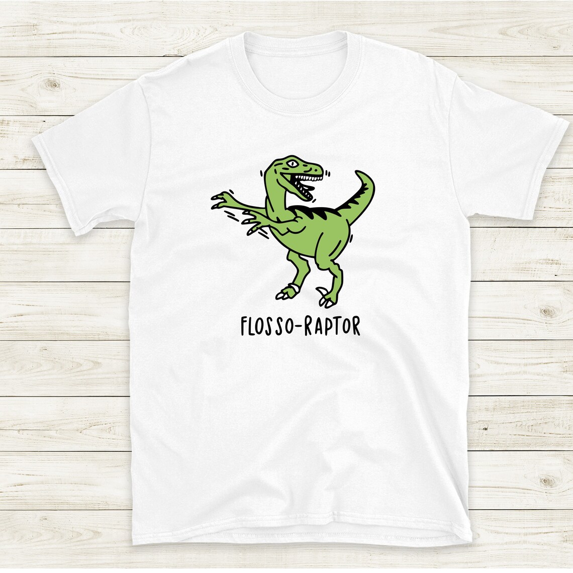 Flosso-raptor Dinosaur Floss Dance Velociraptor Digital - Etsy