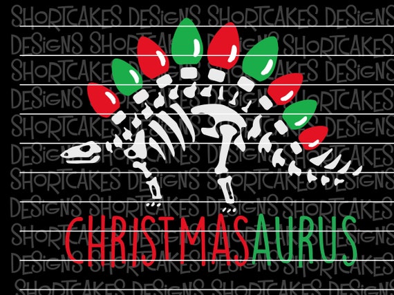 Christmasaurus Christmas Dinosaur Stegosaurus Digital Download - Etsy