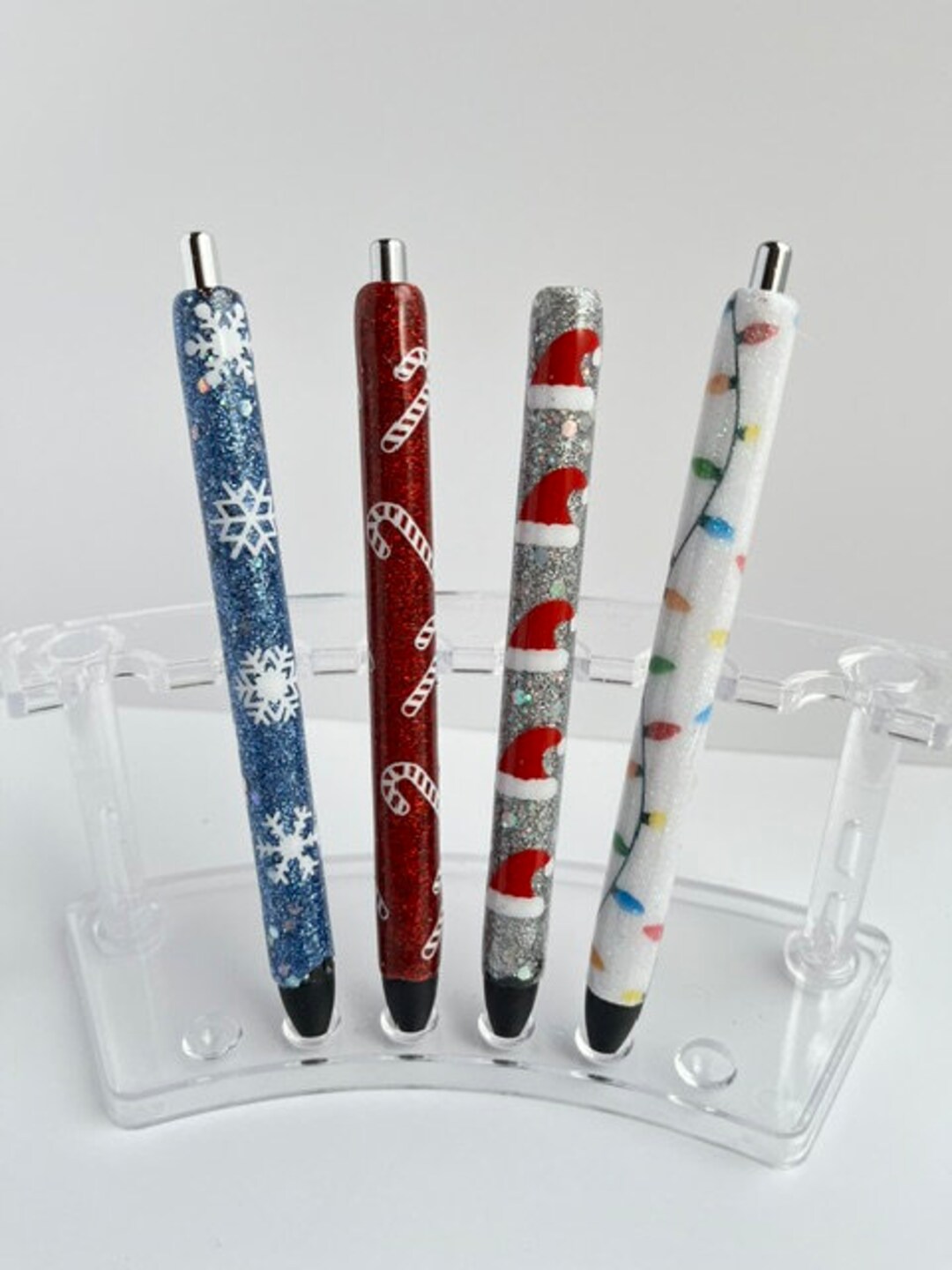 Winter Holiday Glitter Epoxy Pen - Etsy