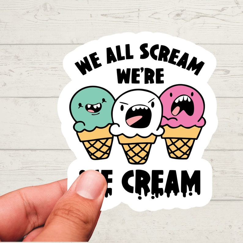 We All Scream We're Ice Cream Digital Download - Etsy