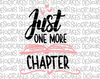 Just One More Chapter Lady Library Book Girl Book Lover - Etsy