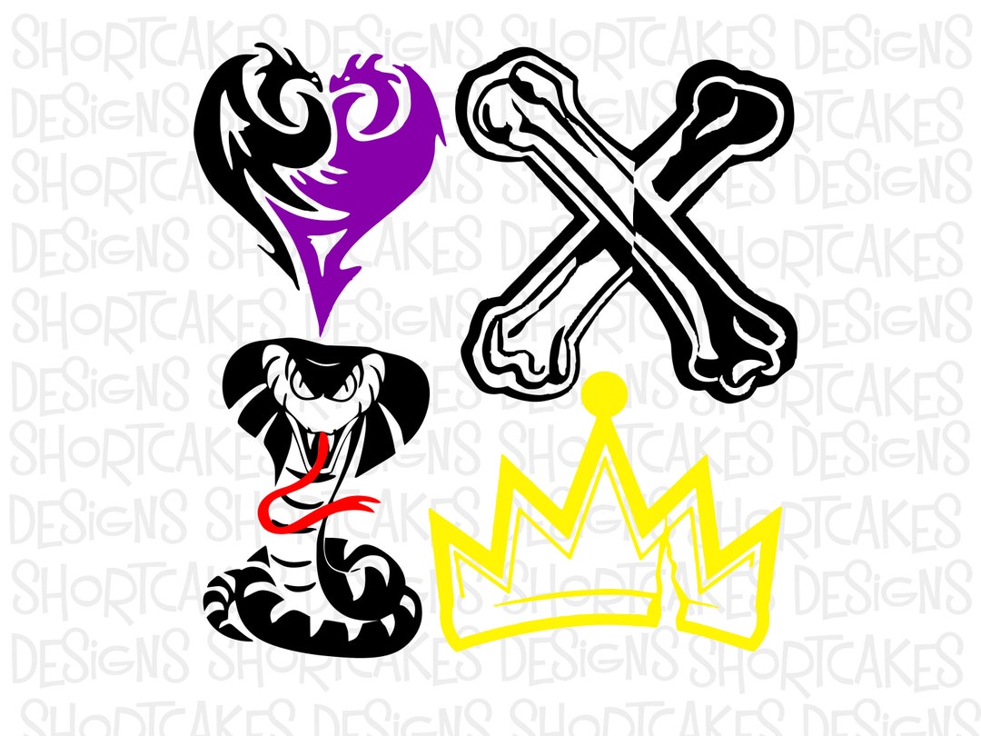 Descendants Core Four Digital Download Svg/png/jpeg/dxf - Etsy Canada