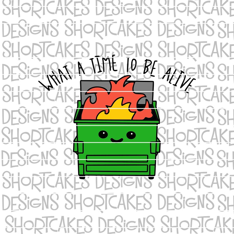 Dumpster Fire Svg File - Etsy