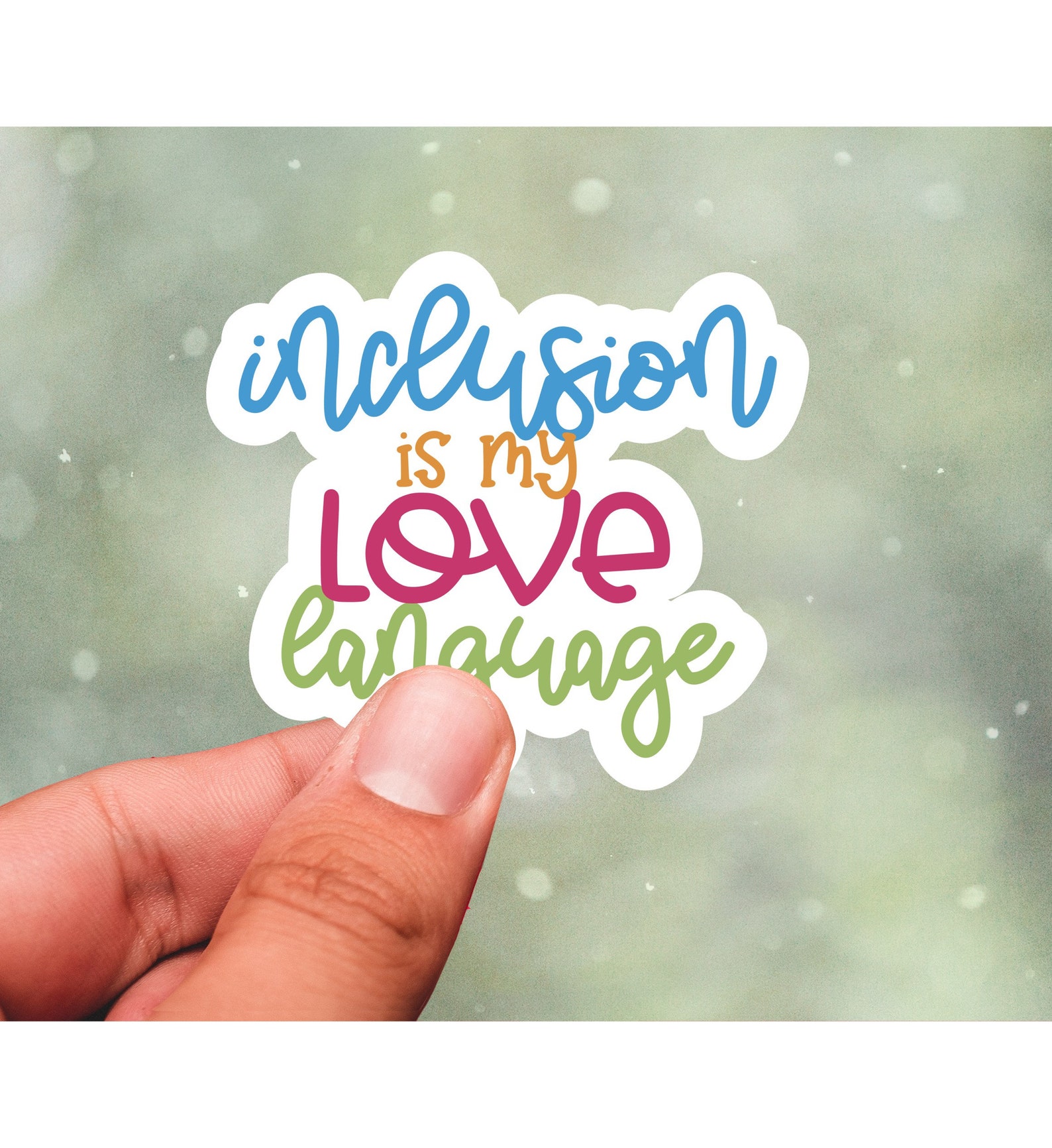Inclusion is My Love Language Digital Download SVG/PNG/JPG | Etsy