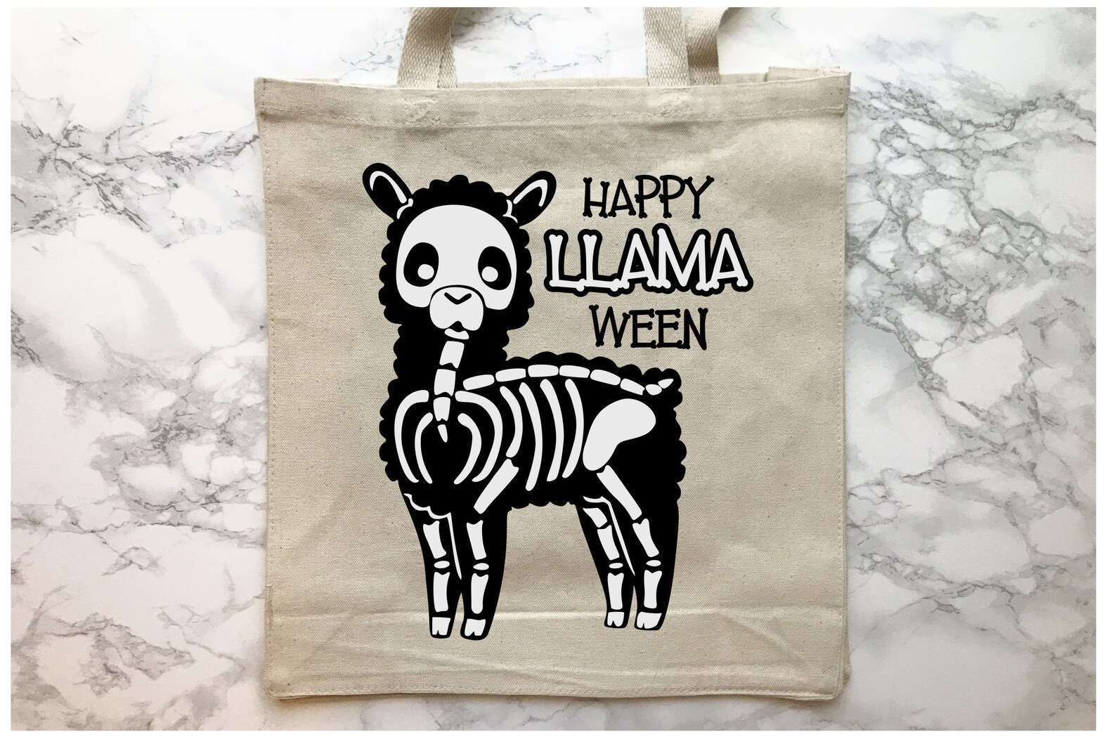 Happy Llamaween Halloween Llama Skeleton Halloween Digital | Etsy