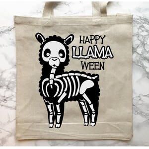 Happy Llamaween Halloween Llama Skeleton Halloween Digital File Instant ...