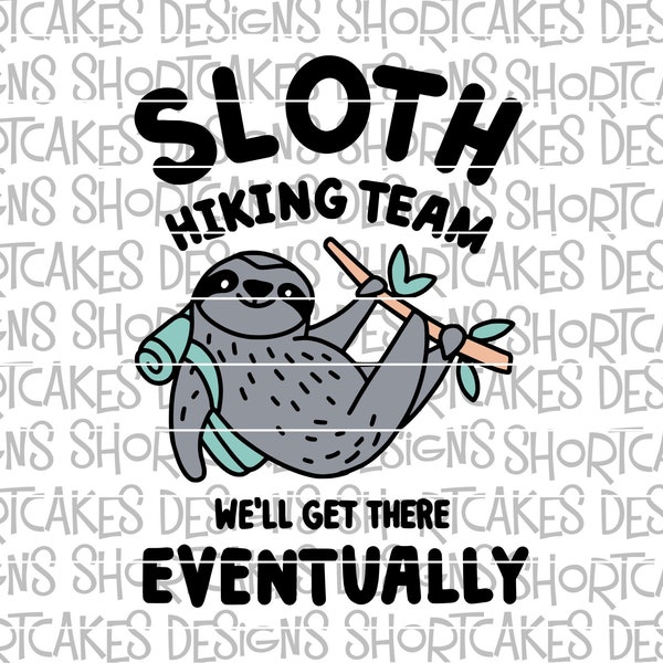 Sloth Hiking Team - Etsy