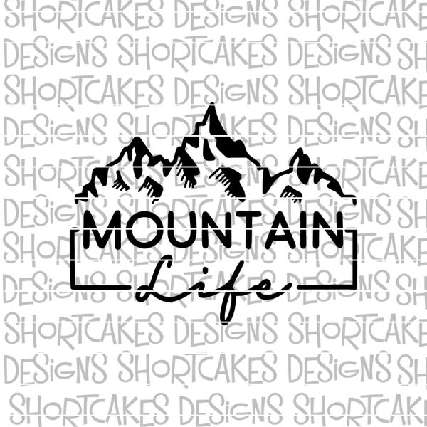 Mountain Life Svg - Etsy