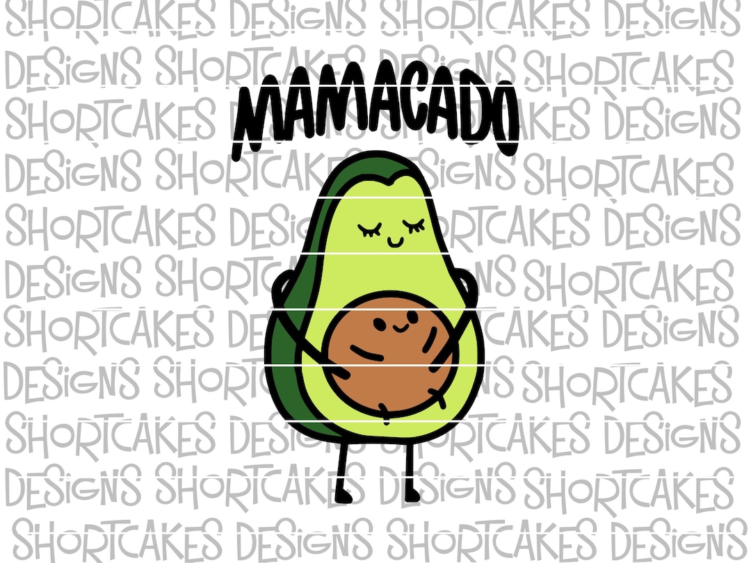 Mamacado Mama Avocado Mom Mother Pregnant Digital Download Svg/png/jpeg ...