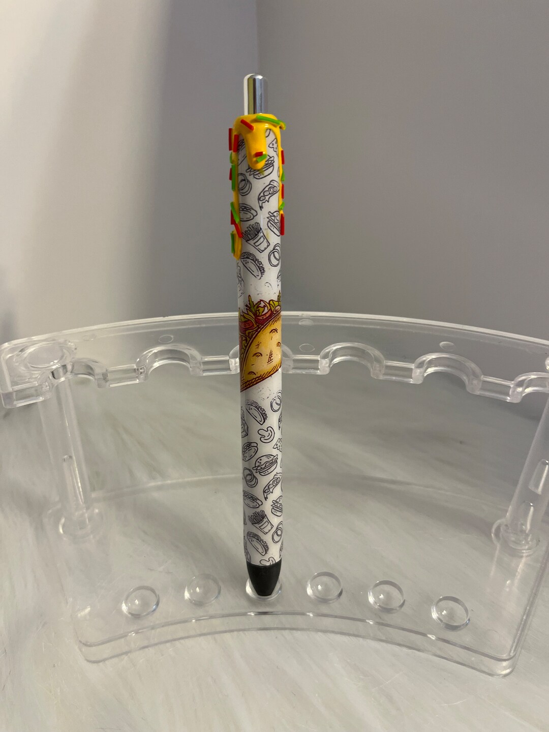 Taco With Queso Drip Epoxy Pen - Etsy