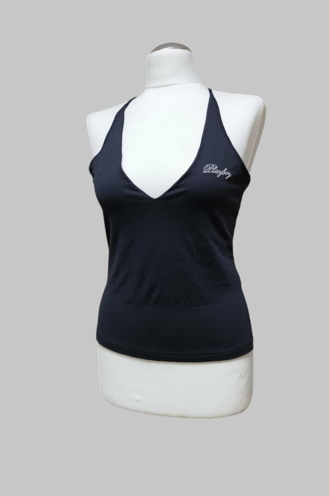 Playboy Y2K Black Women Tank Top GB 12 |US 10 |EUR 40 - Etsy