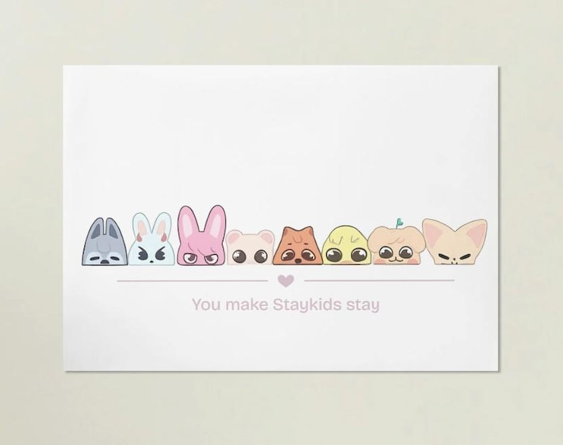 SKZOO |stray Kids | K-pop Wall Art | Instant Download | Printable Fan ...