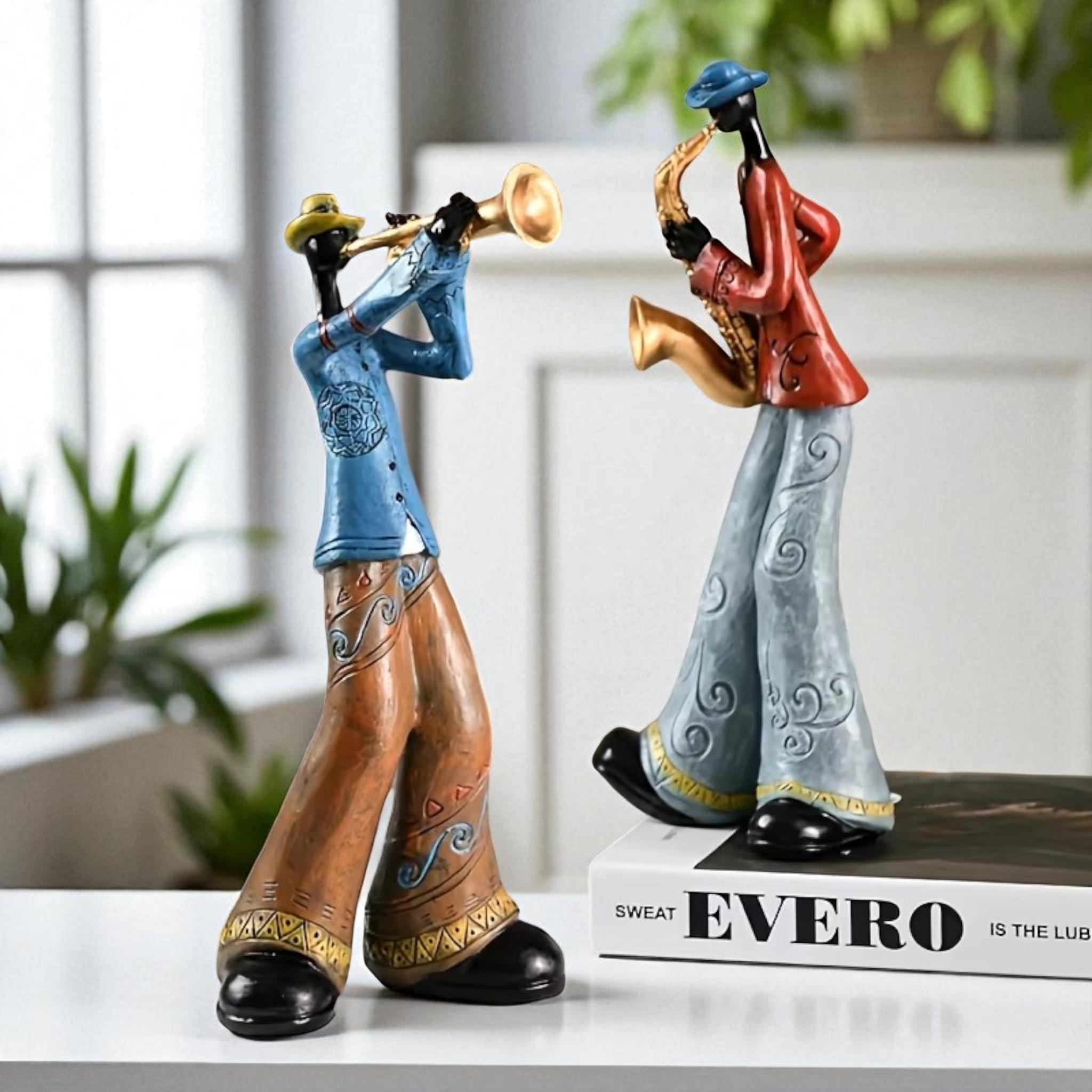 Musical Instrument Band Statue, Nordic Style Sculpture for Living Room ...