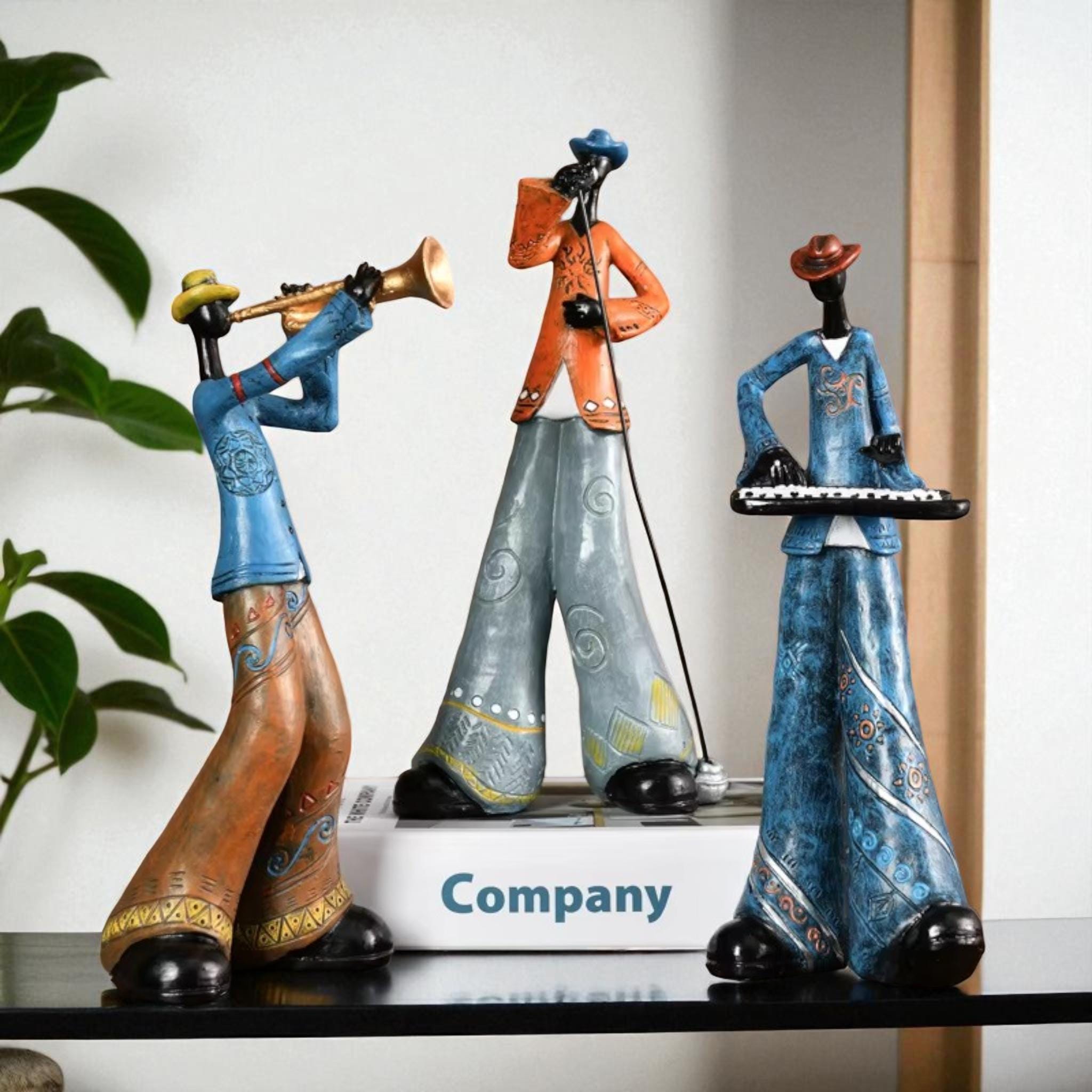 Musical Instrument Band Statue, Nordic Style Sculpture for Living Room ...
