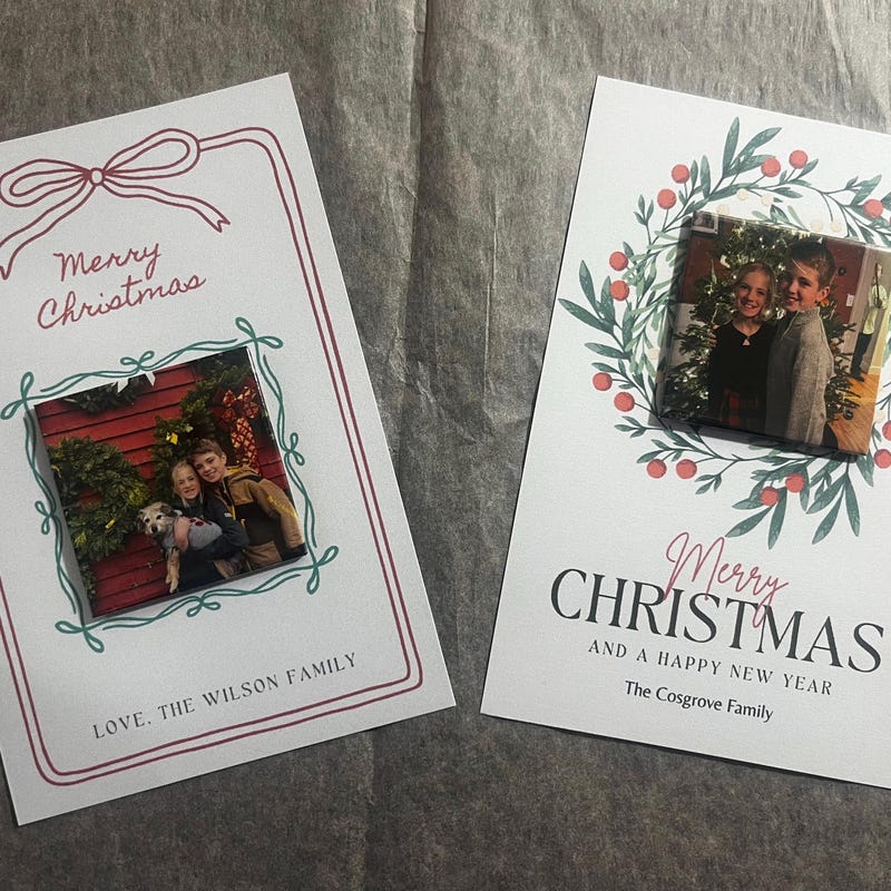 Christmas Magnet Cards - Etsy Canada