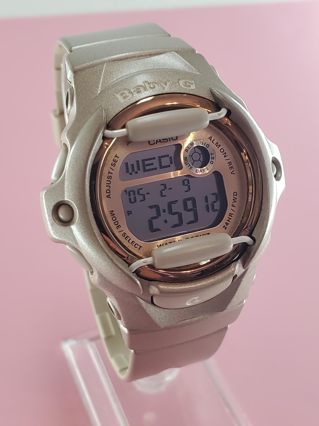 2000s Women's Quartz Casio Baby G Shock BG-169G Shimmering Pink and ...