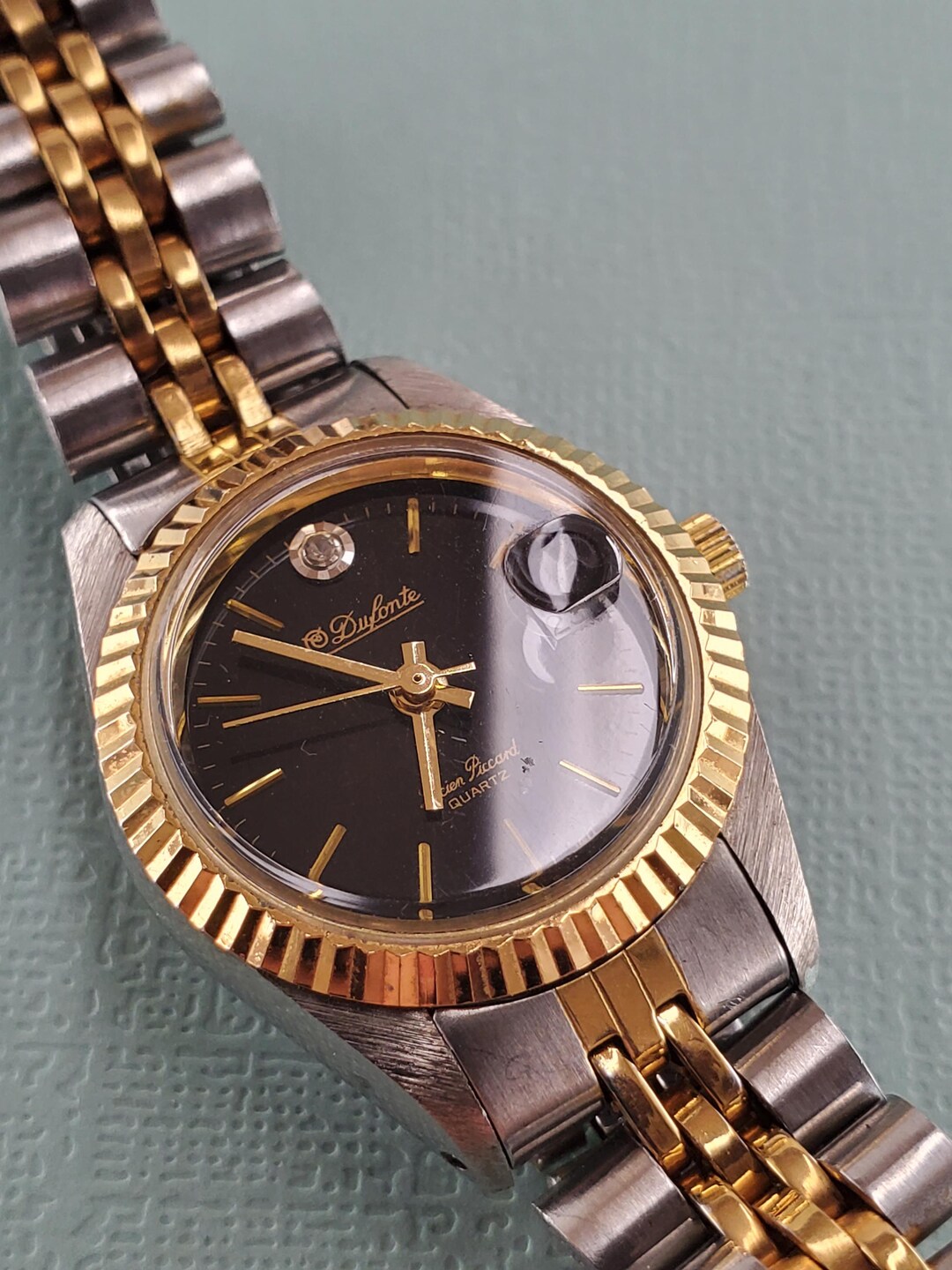 2000s Women's Dufonte by Lucien Piccard Two Tone Quartz Watch on Two ...