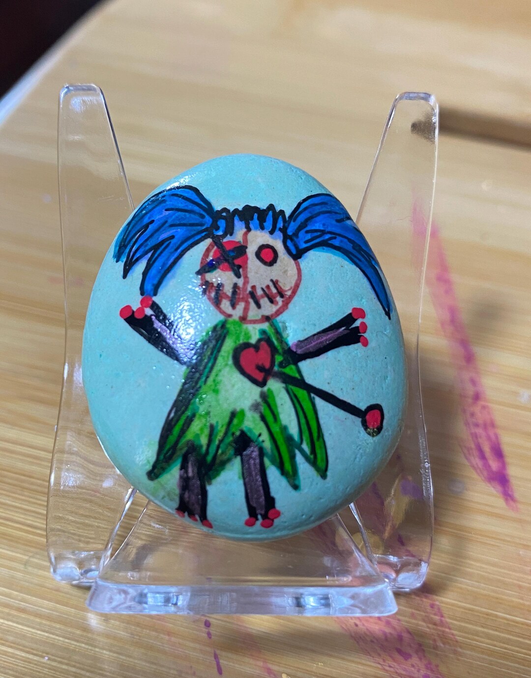 Spunky Voodoo Doll, Little Girl, Painted Home and Garden Decor ...