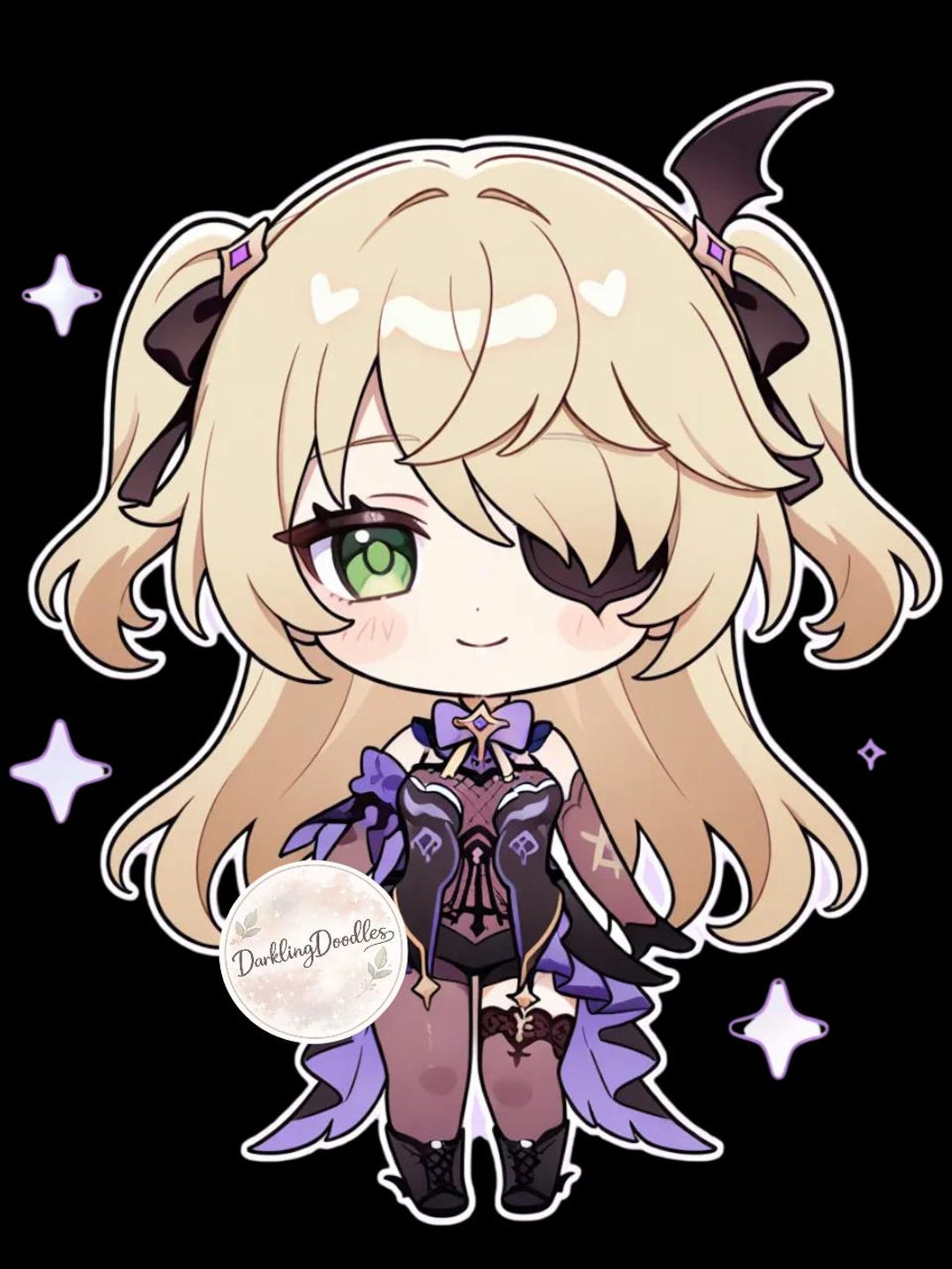 Fischl Chibi PNG | Genshin Impact Anime Art | Digital Download | Cute ...