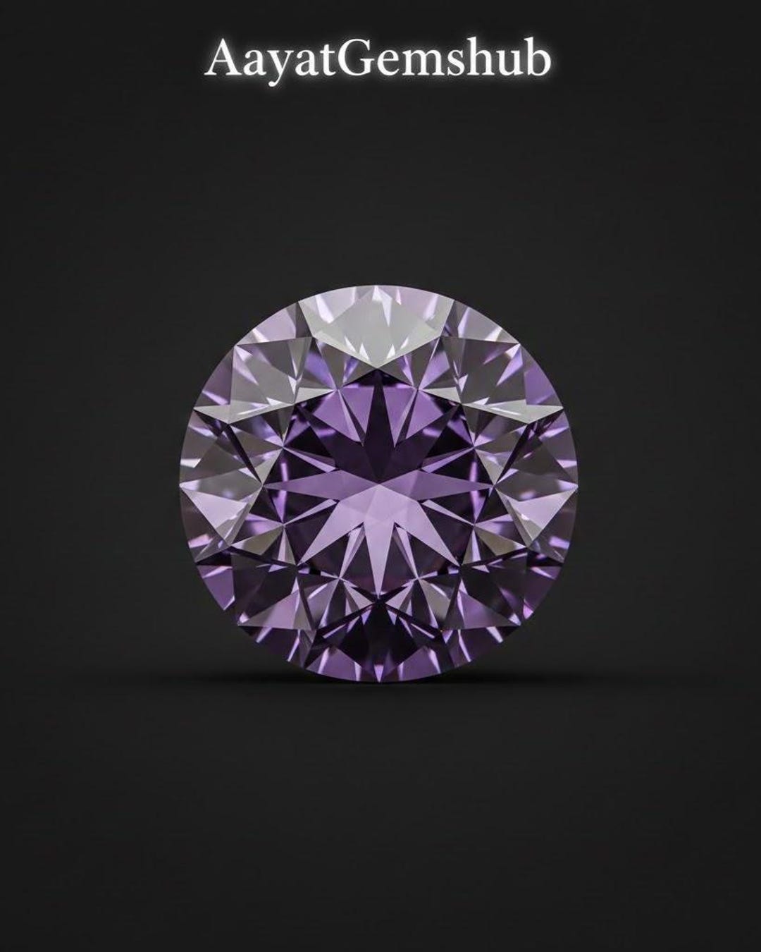 Certified 2.00 Ct Natural Purple Diamond Round Cut Loose Diamond VVS1 8 ...