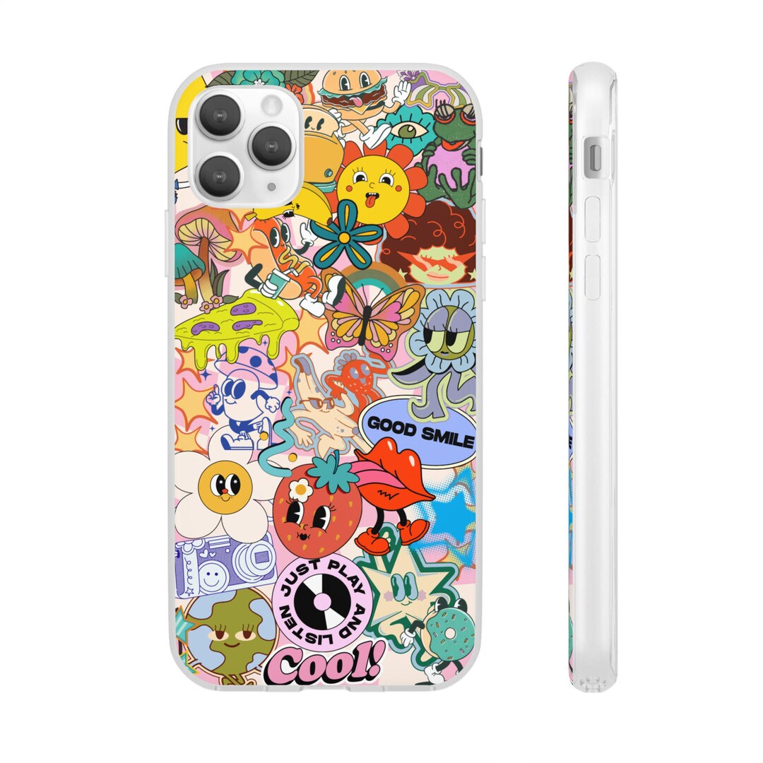 Flexi Cases, Funky Hippie Retro Design Phone Covers, Groovy Phone ...
