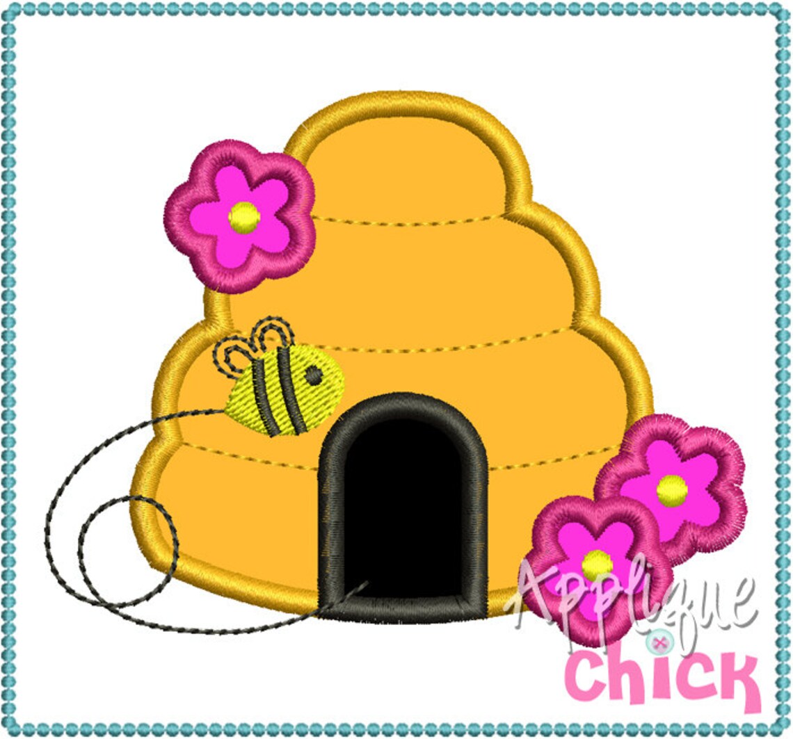 Beehive Machine Applique Design - Etsy