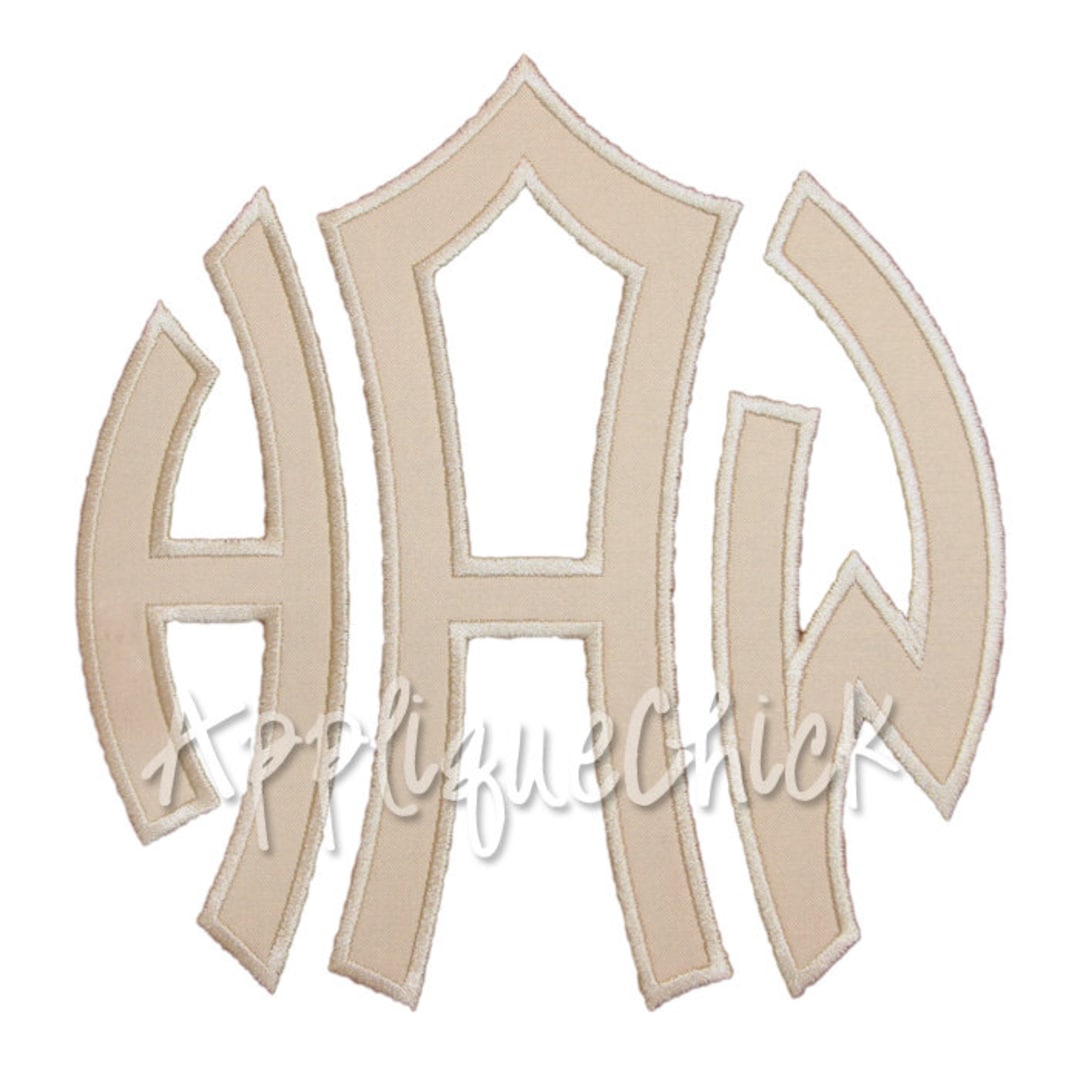 Louise Applique Monogram Alphabet - Etsy