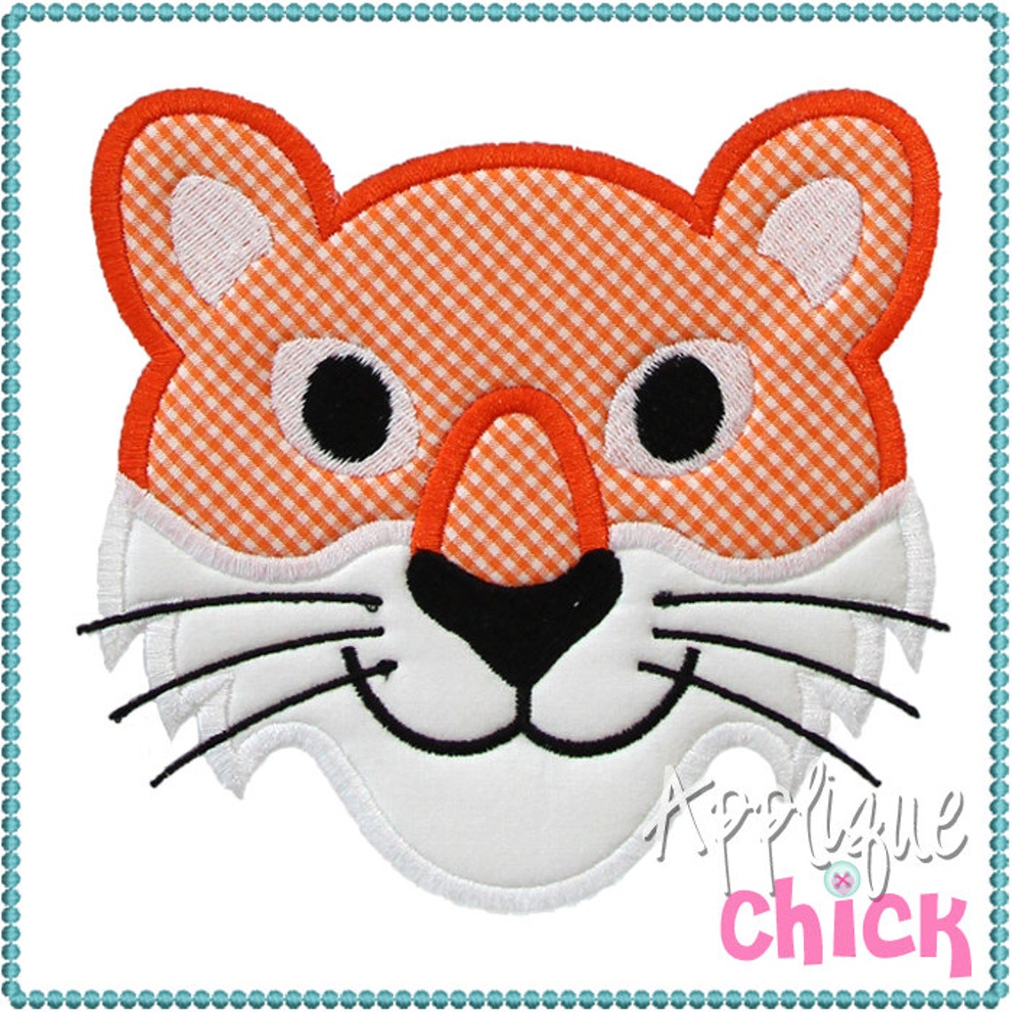 Tiger Applique Design - Etsy