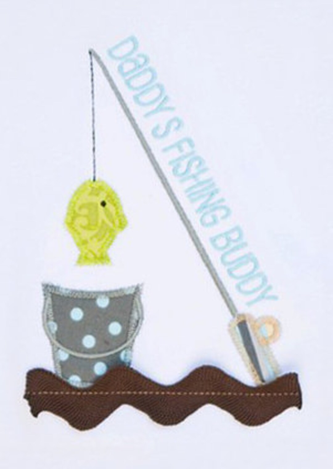 Fishing Applique Design - Etsy