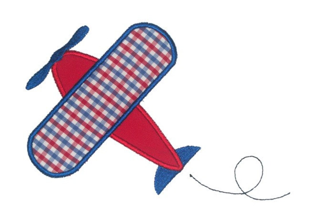 Plane Applique Design - Etsy