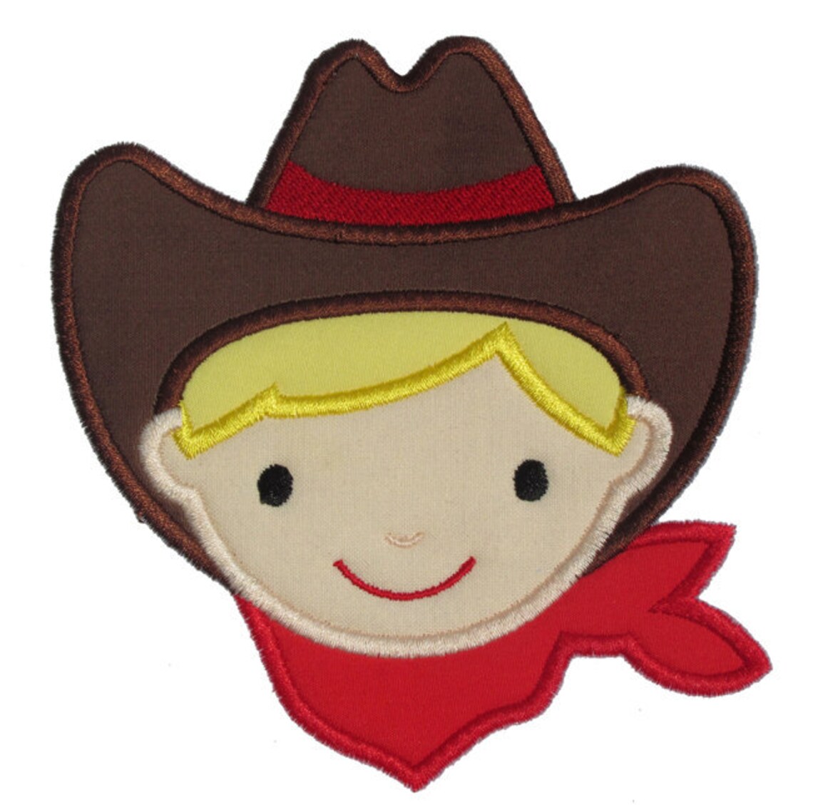 Cowboy Applique Design - Etsy