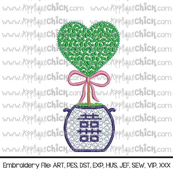 Topiary Embroidery Design - Etsy