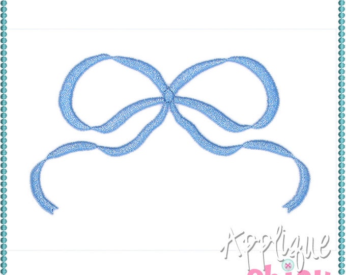 Bow Frame Embroidery Design, Vintage Style - Etsy