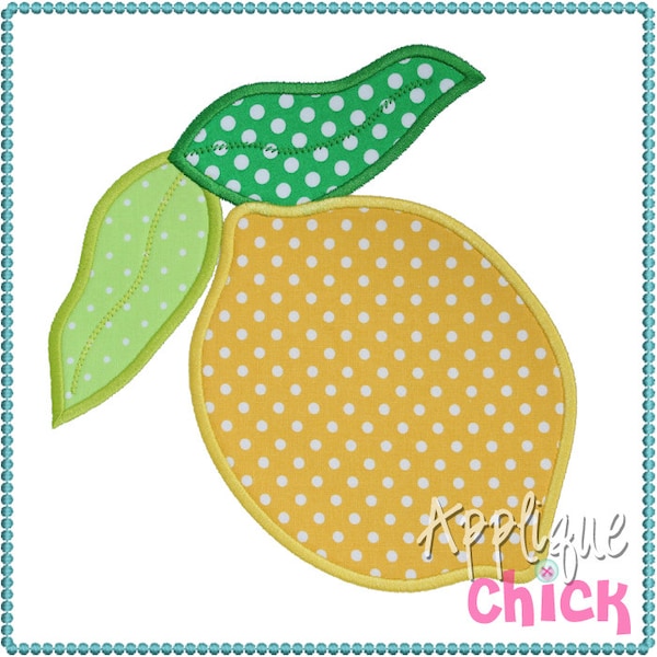 Lemon Applique - Etsy