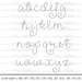 Vintage Stitch Script Embroidery Font, Bean Stitch, Hand-stitched Look ...