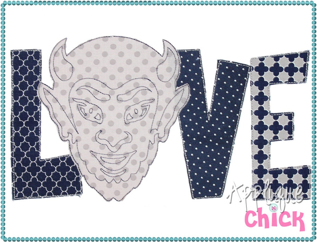Devils Love Applique Design - Etsy