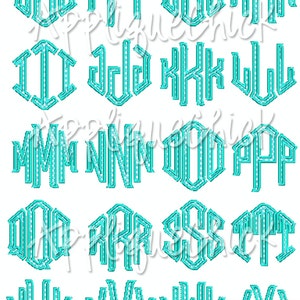 Diamond Applique Monogram Alphabet - Etsy