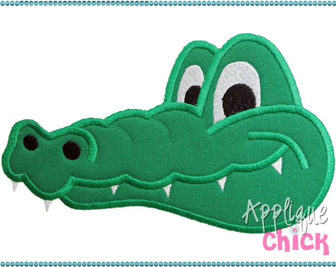 Gator Applique Design - Etsy