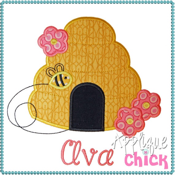 Beehive Machine Applique Design | Etsy