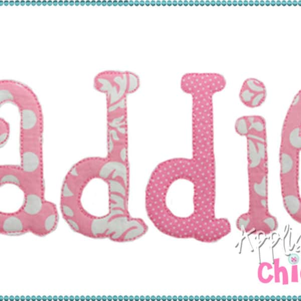 Applique Font - Etsy