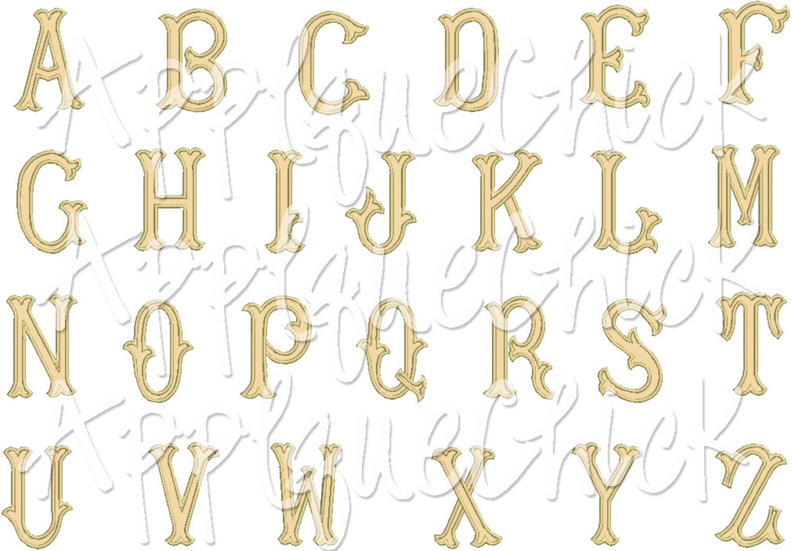 Antique Applique Alphabet 8-12 - Etsy