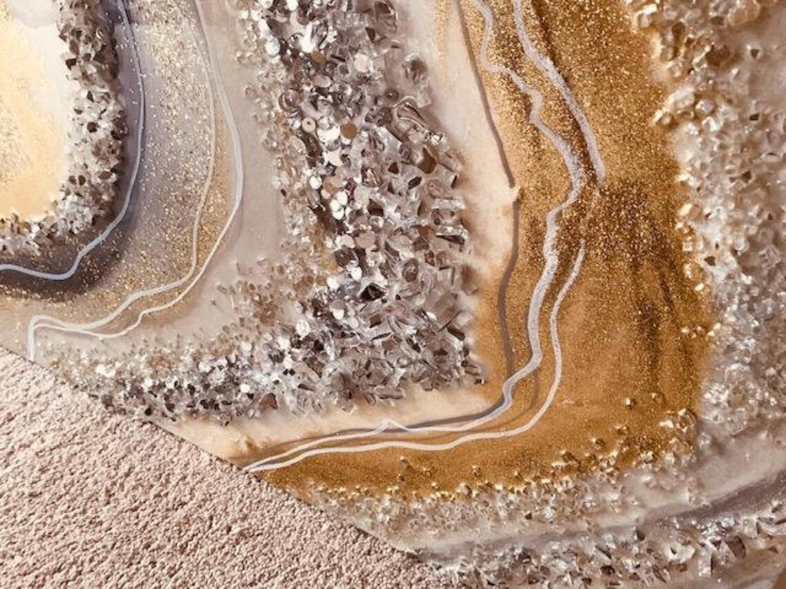 Resin Wall Geode Art Big to Huge Painting Quartz Glass - Etsy