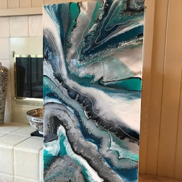 Resin Geode Wall Plates - Etsy