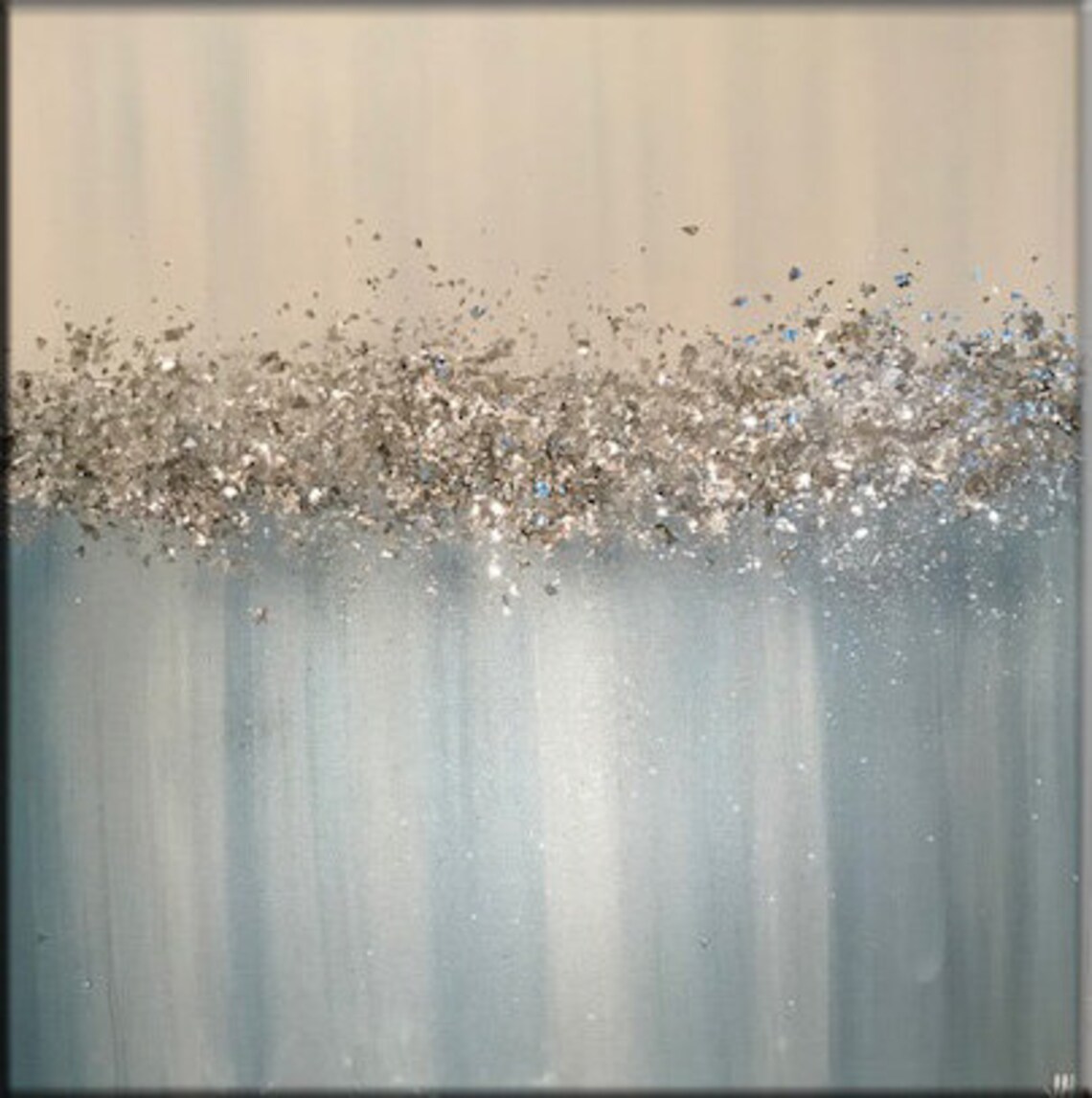 Glitter Large Abstract Painting Original Texture Modern Sky - Etsy Canada
