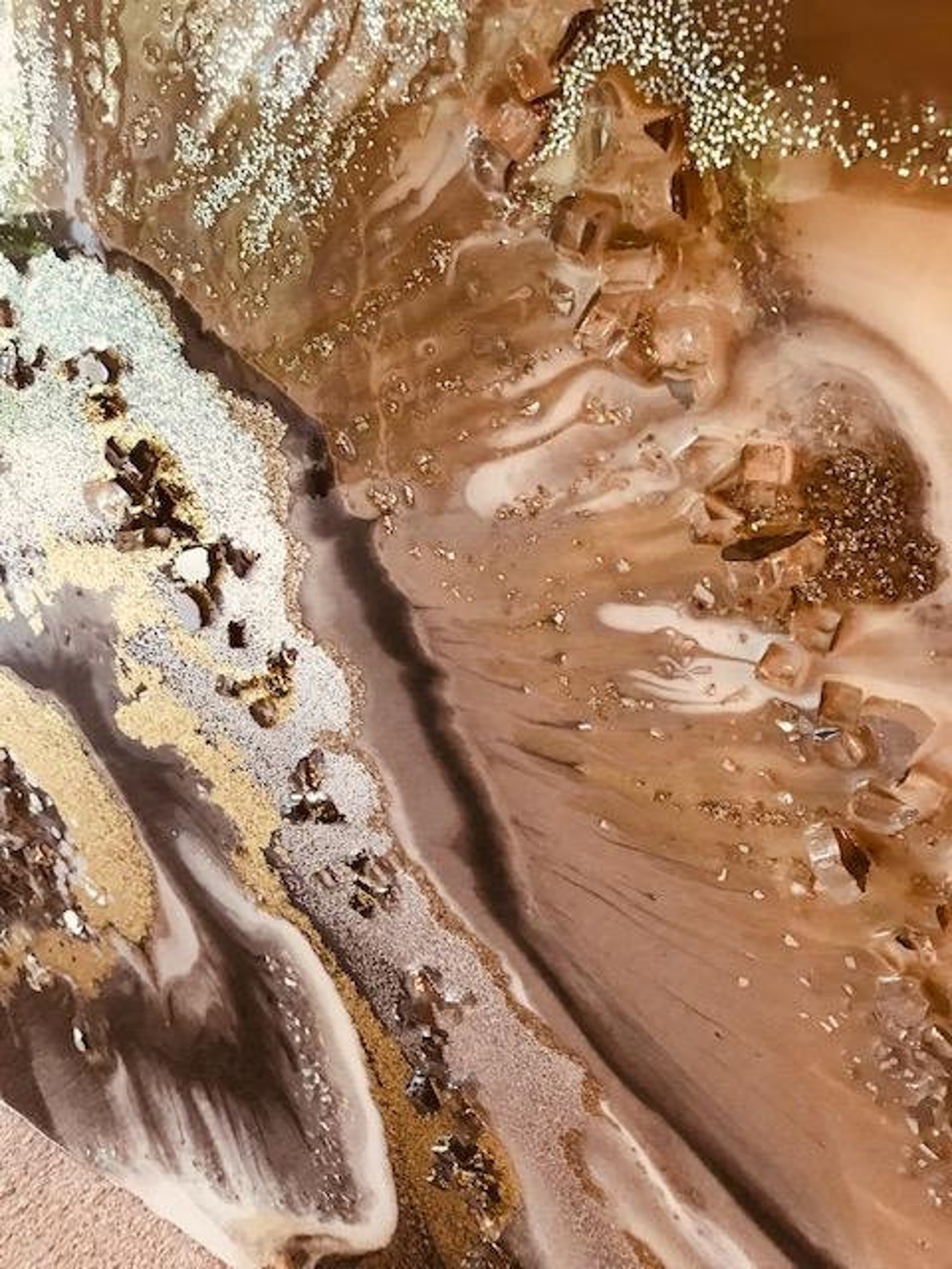 Crystal Glass Resin Painting Custom Original Abstract Modern - Etsy